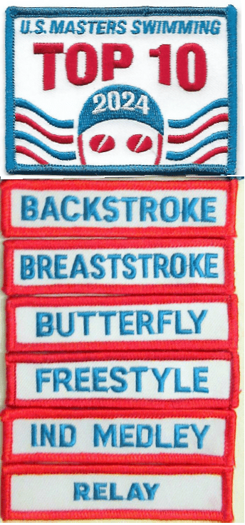 USMS Top 10 Patches | U.S. Masters Swimming
