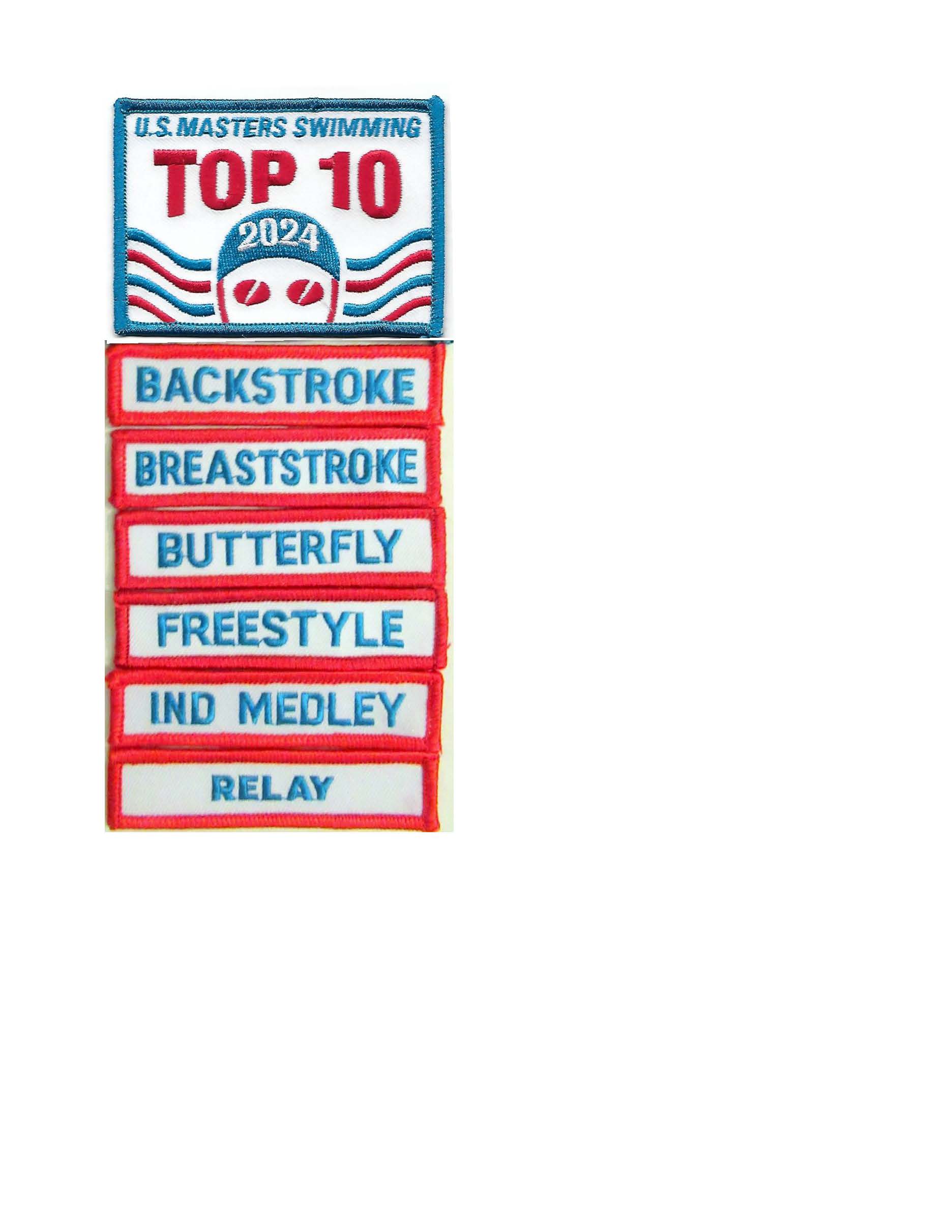 USMS Top 10 Patches | U.S. Masters Swimming